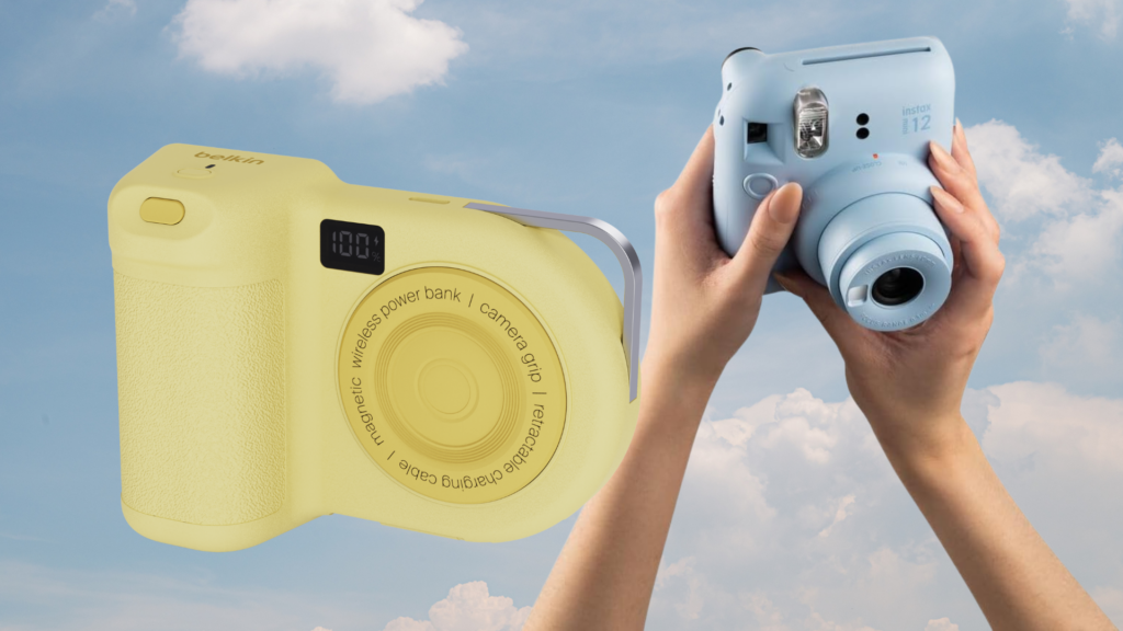 Le Stage PowerGrip de Belkin pourrait me faire laisser mon Instax Mini ...